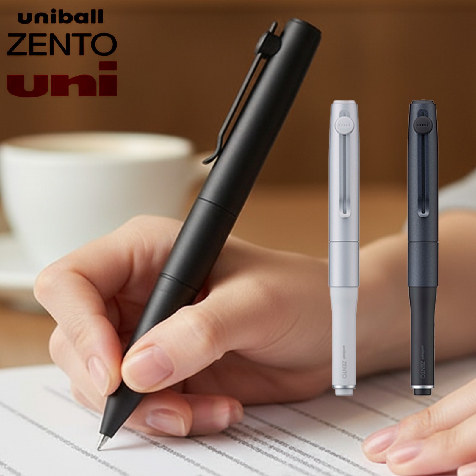 【楽天市場】三菱鉛筆 uniball ZENTO シグ二チャーモデル 0.38mm UB-ZH-38 シルバー ブラック 鉛筆 ユニボールゼント ユニボール ゼント おしゃれ プレゼント ...