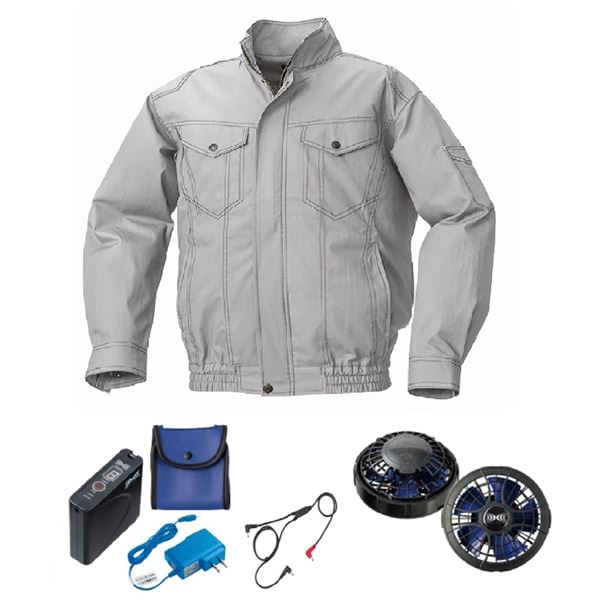 楽天市場】KU91710 空調服 R 綿・ポリ混紡 制電 FAN2200B・RD9261