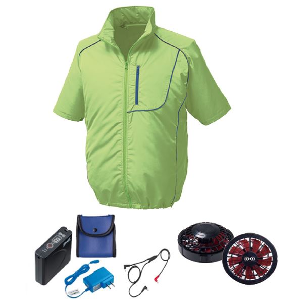 楽天市場】KU92100 空調服 R 綿・ポリ混紡 フルハーネス仕様 FAN2200G