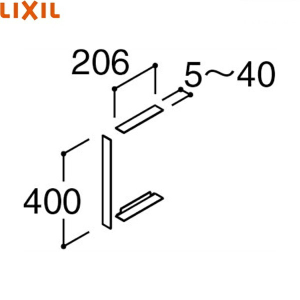 【楽天市場】BB-FK-42/W リクシル LIXIL/INAX フィラー ランドリーキャビネットオープンタイプ用()：みずらいふ