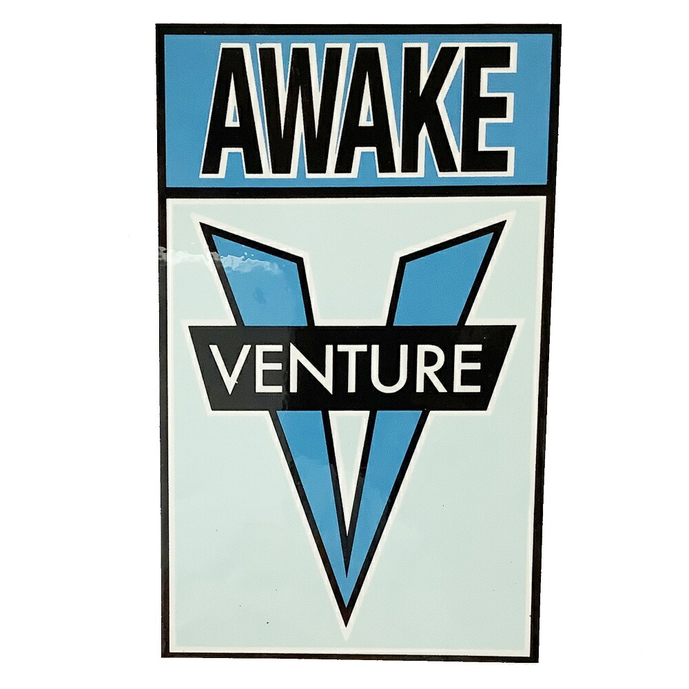 【楽天市場】VENTURE ベンチャー OG AWAKE STICKER(BLUE/LIGHTBLUE) ステッカー：アーリーウープ楽天市場店