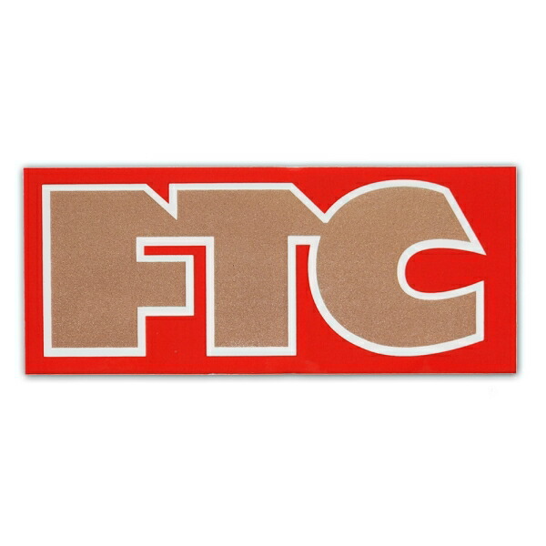 【楽天市場】エフティーシー／FTC LOGO (RED/GOLD/WHITE) LARGE 8.0 ステッカー：アーリーウープ楽天市場店