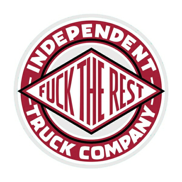 【楽天市場】インディペンデント／INDEPENDENT FTR SUMMIT STICKER 3.5in (RED/WHITE) ステッカー ...