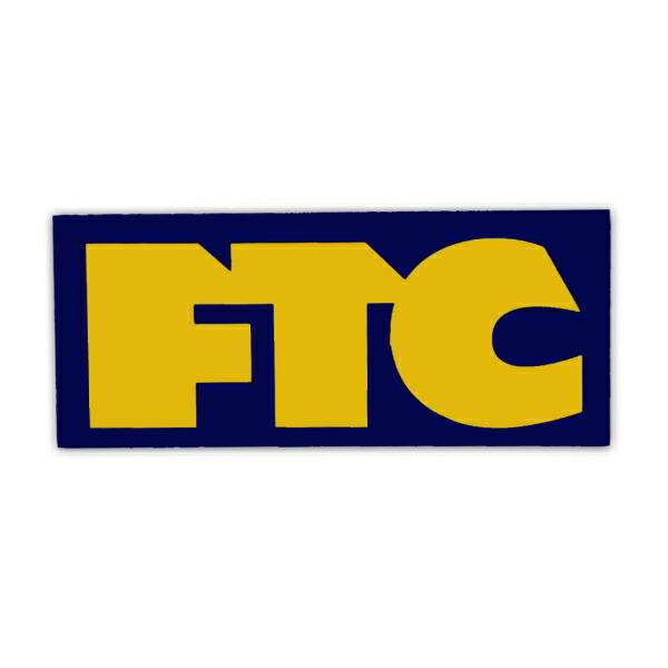 【楽天市場】エフティーシー／FTC LOGO (NAVY/YELLOW) SMALL ステッカー：アーリーウープ楽天市場店