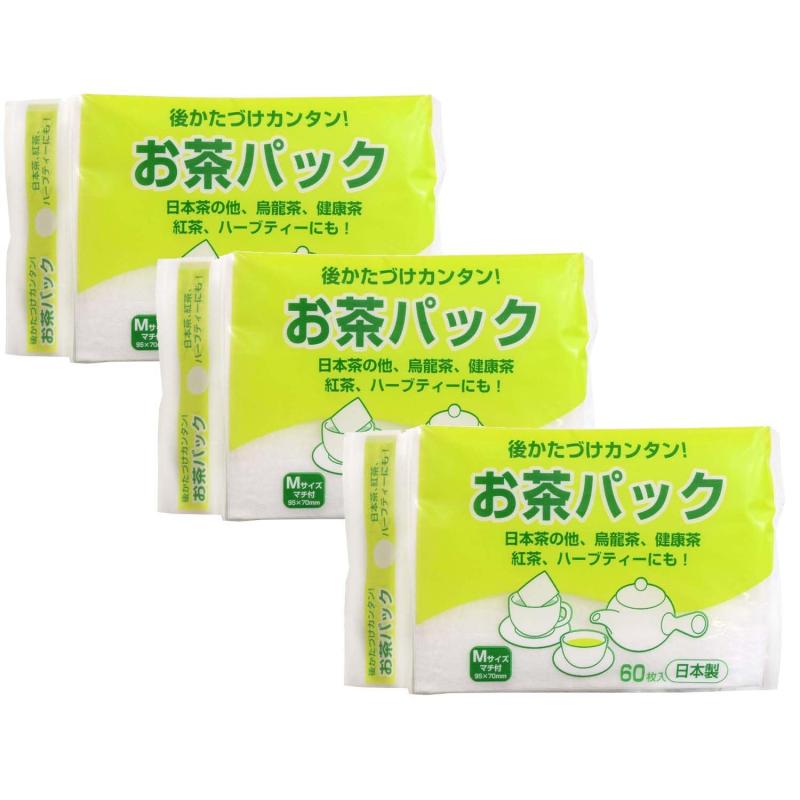 【楽天市場】【】 アートナップ お茶パック M 60枚入 3個セット 7×0.1×9.5cm KS-002 日本製：オールインストア