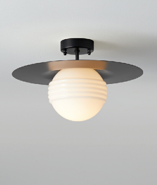 【楽天市場】MAXRAY Orb RIB Plate/オーブリブプレート Φ150 シーリングライト 直付け 壁取付け可 ブラック(黒) E17口金 ランプ別売 ML3015502 ...