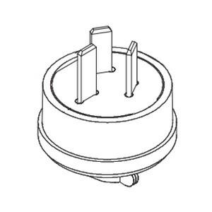 【楽天市場】明工社 平刃プラグ 接地プラグ（グリップ付） 接地2P 15A 125V 黒 端子ねじサイズ：M3.5 ME2592W：オールライト