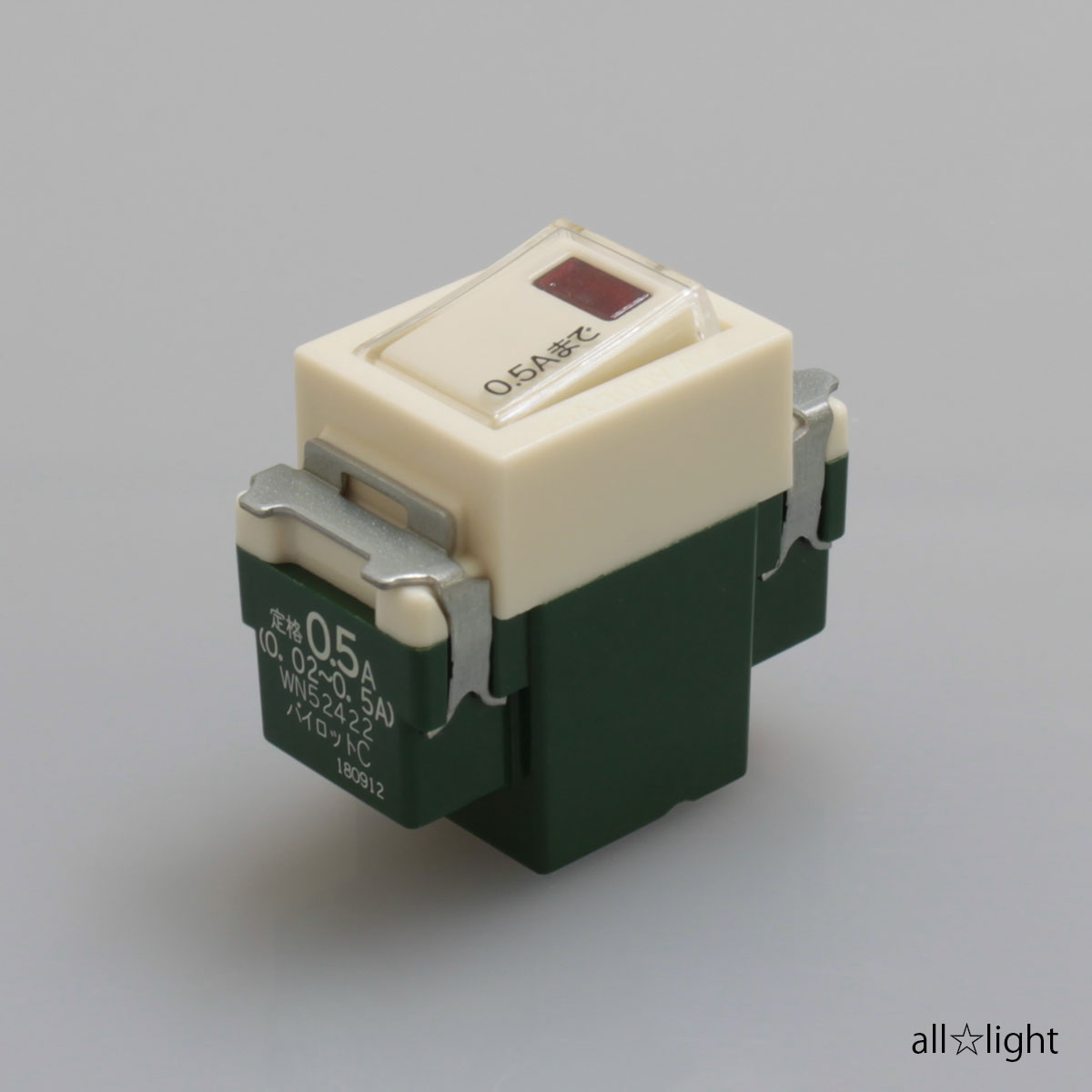 【楽天市場】パナソニック フルカラースイッチ 埋込パイロットスイッチC（3路） 低容量用 0．5A 300V ネーム付 ミルキーホワイト WN52422：オールライト