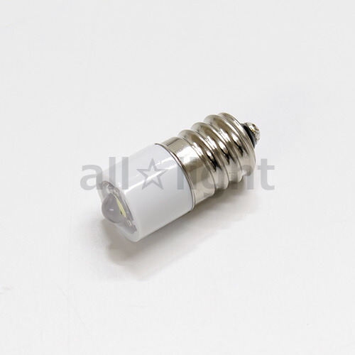 【楽天市場】★ 表示灯用LEDランプ LED電球 中パネル電球タイプ AC/DC 18V E12口金 白色 18VC1WE12x33：オールライト