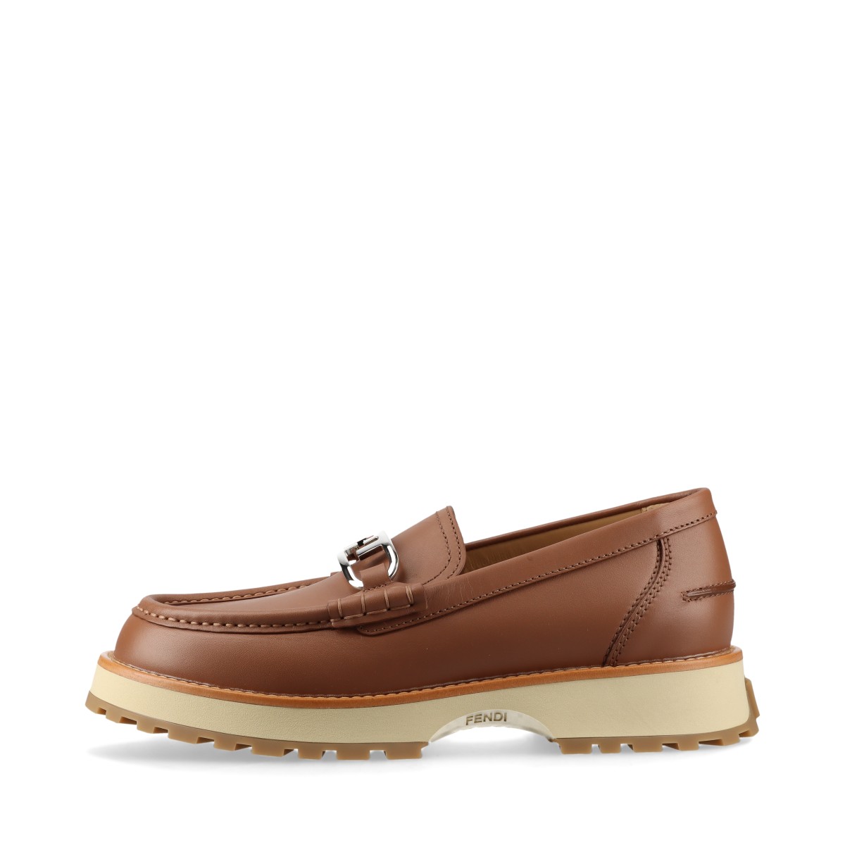 【楽天市場】【中古】フェンディ オーロック レザー ローファー 6 ユニセックス ブラウン 7D1579 FFロゴ メタルバックル 厚底 ...