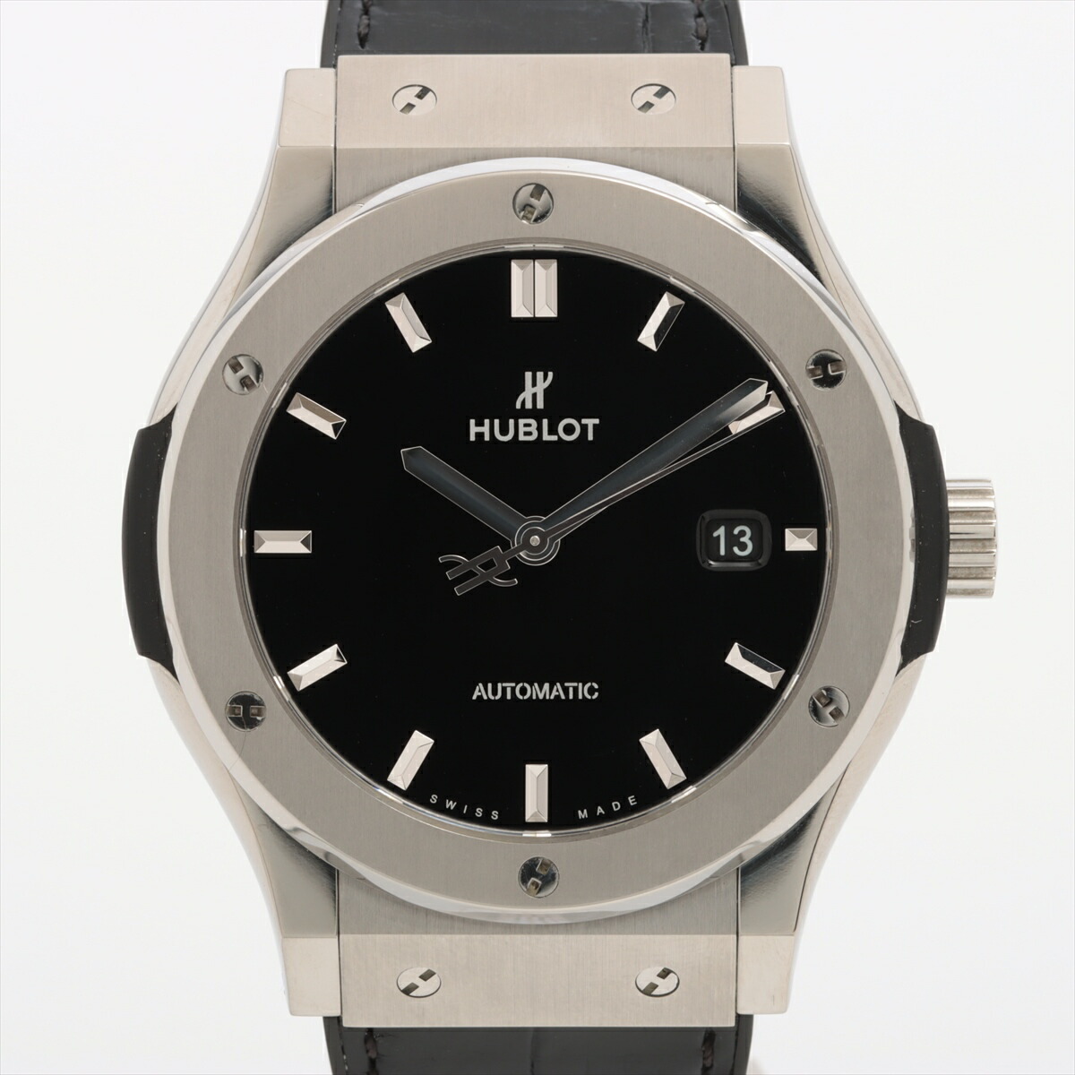 【楽天市場】【中古】ウブロ クラシックフュージョン 542.NX.1270.LR TI×革×ラバー AT 黒文字盤：ALLU 楽天市場店