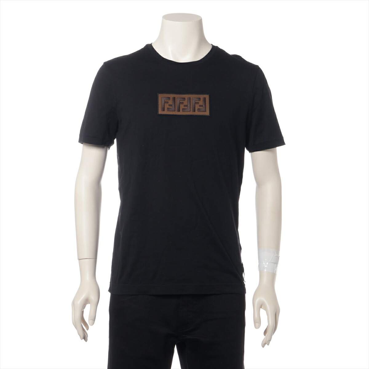 【楽天市場】【中古】フェンディ ズッカ 21年 コットン Tシャツ M メンズ ブラック FY0894 襟スレ ロゴ毛玉：ALLU 楽天市場店