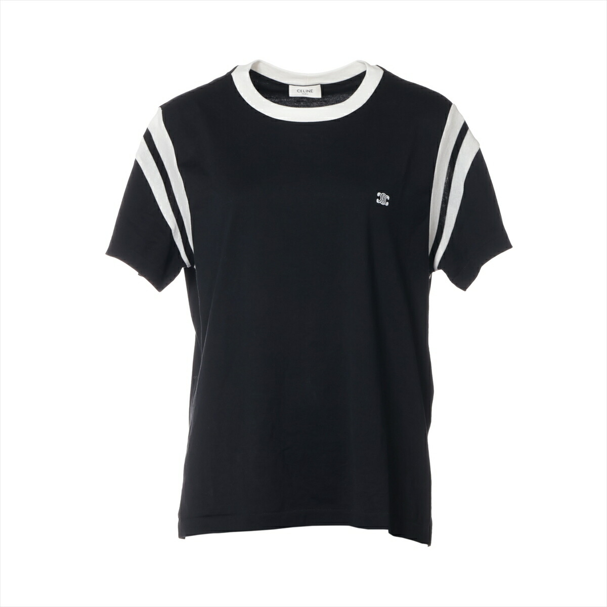 【楽天市場】【中古】セリーヌ トリオンフ エディ期 コットン Tシャツ XS メンズ ブラック×ホワイト 2X30O671Q38AW：ALLU ...
