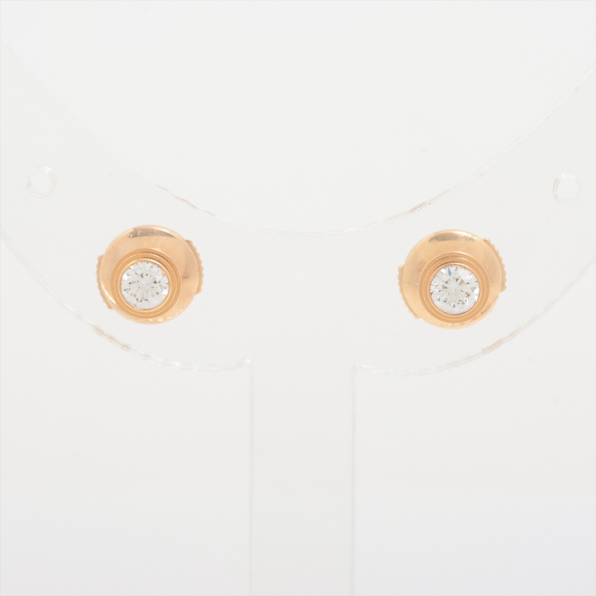 【楽天市場】【中古】カルティエ ダムール MM ダイヤ ピアス 750(PG) 2.0g：ALLU 楽天市場店