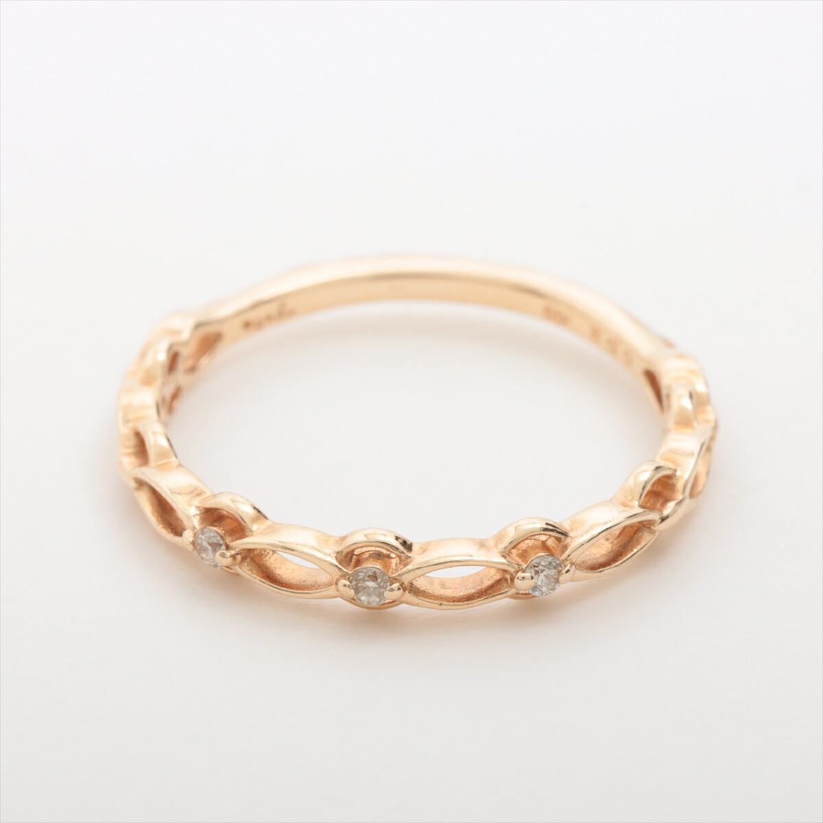 【楽天市場】【中古】アガット ダイヤ リング K10(PG) 0.8g 0.02：ALLU 楽天市場店