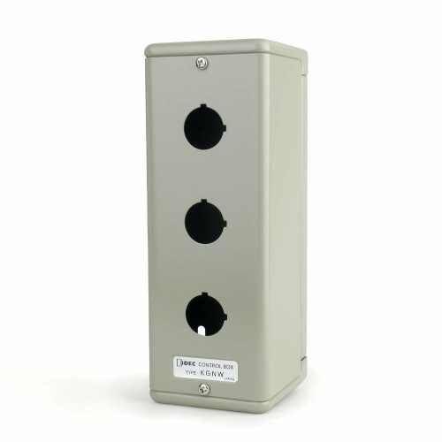 【楽天市場】IDEC(アイデック) コントロールボックス KGNW形 3点用 IP40 [ファイ]22 穴あり KGNW313Y：アルメリア楽天市場店