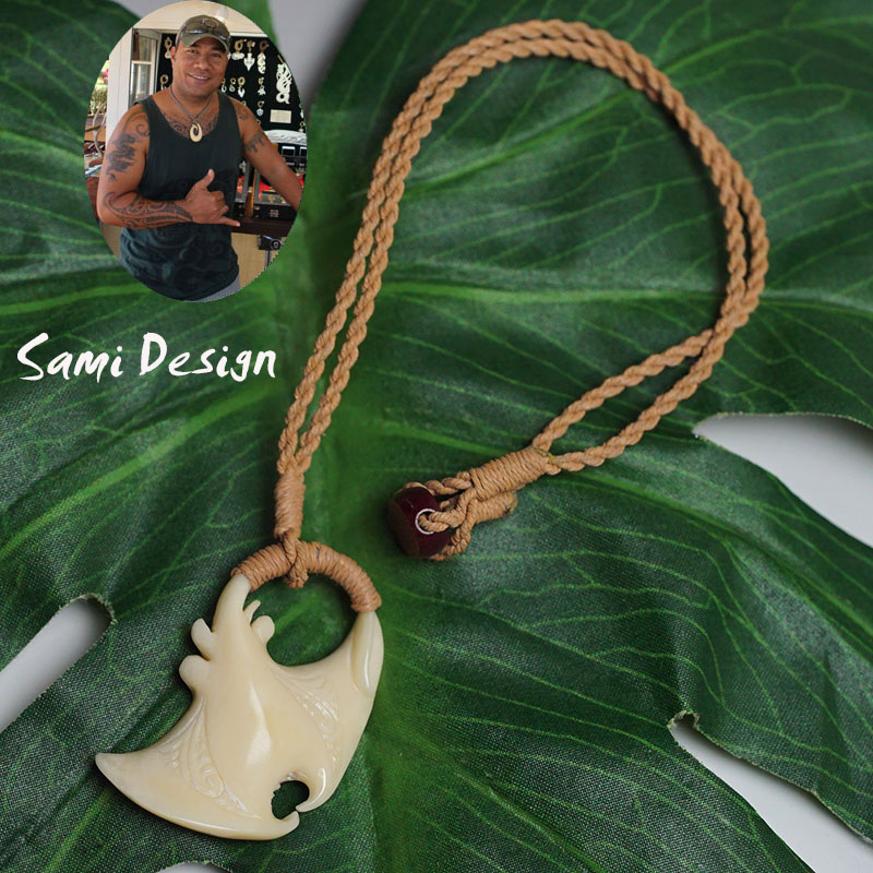 【楽天市場】フィッシュフック ハワイアンジュエリーSami Design Manta マンタ M Size Hook Cow Born ...