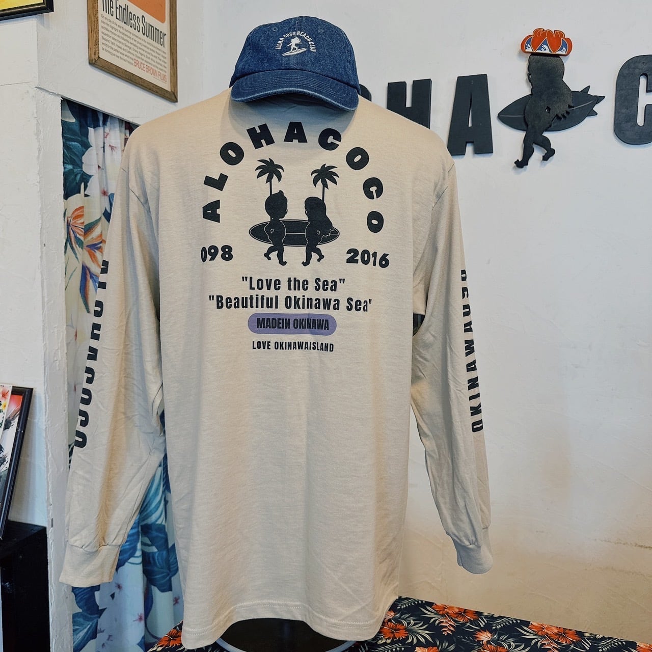 【楽天市場】loveokinawa ロングスリーブTEE(サンド)ロンTロングスリーブ長袖ラブ沖縄UNISEX男女兼用沖縄好き送料無料予約商品おそろコーデカジュアルコーデラッピング無料 ...