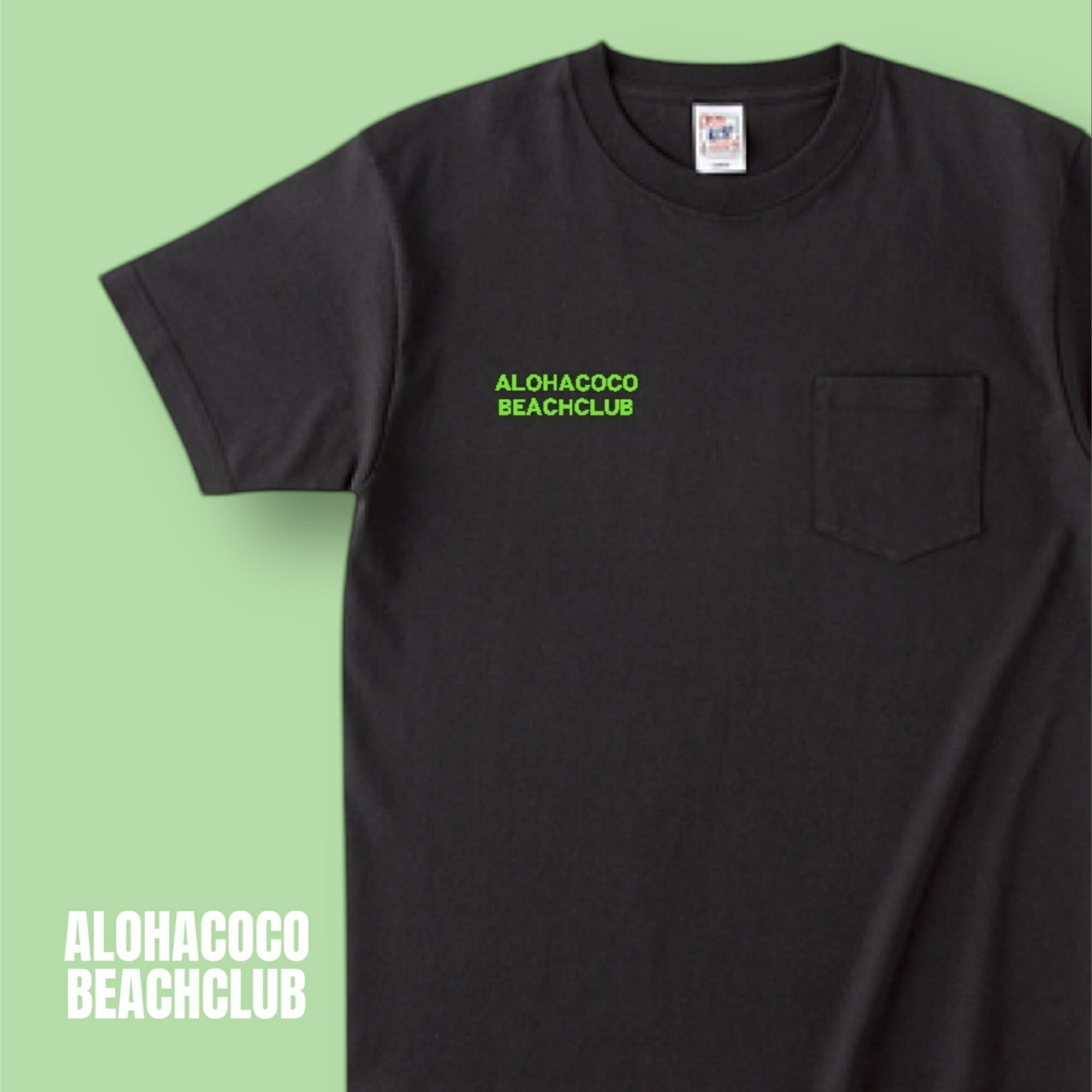 【楽天市場】embroidery logo tee(スミ)刺繍Tシャツシンプルコーデユニセックス男女兼用シンプル好き刺繍ロゴT4カラー色違いコーデ：ALOHACOCO