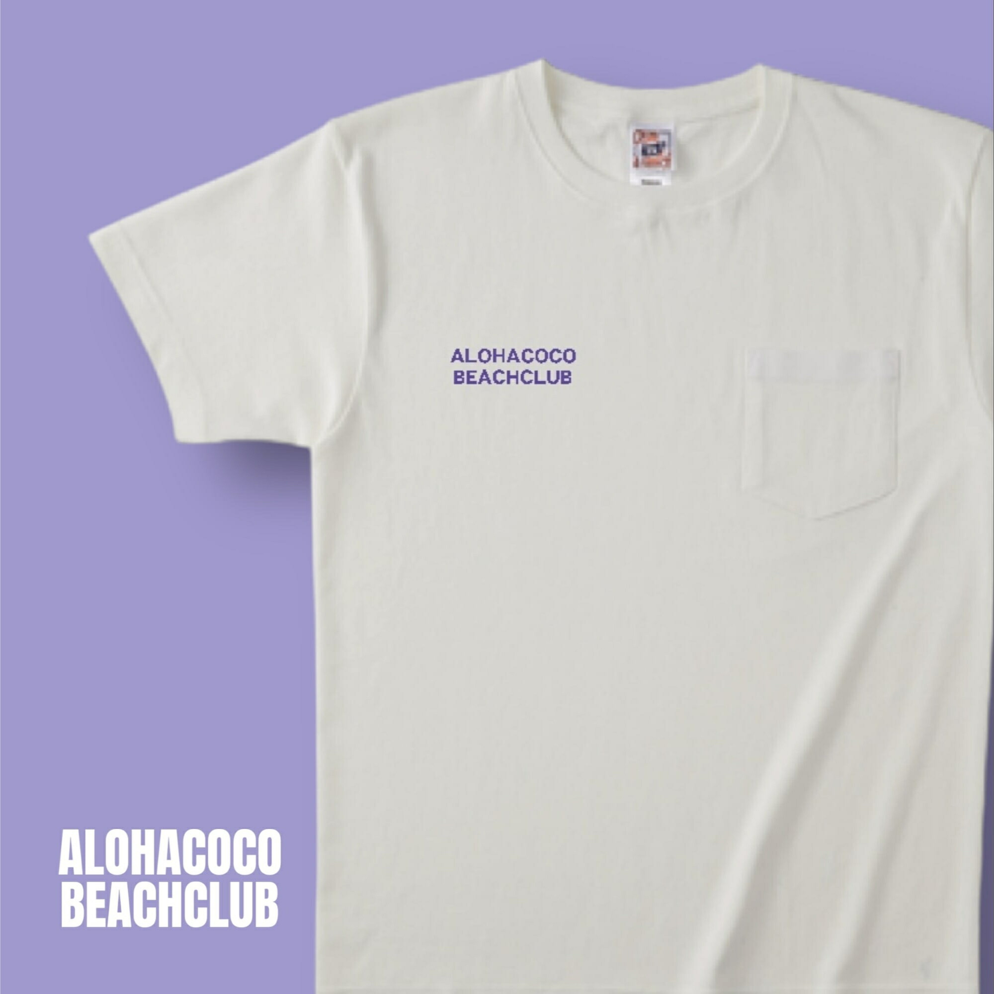 【楽天市場】embroidery logo tee(ナチュラル)刺繍ロゴTシャツ半袖シンプルコーデユニセックス男女兼用おそろコーデ4カラースタッフオススメラッピングサービス無料：ALOHACOCO