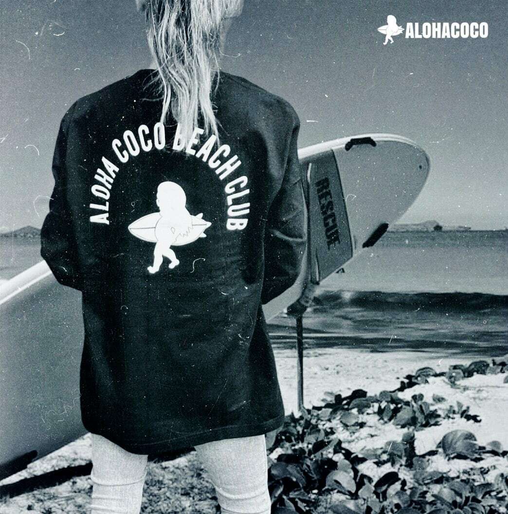 【楽天市場】COCOロゴUNISEXロングスリーブ(2COLOR)：ALOHACOCO