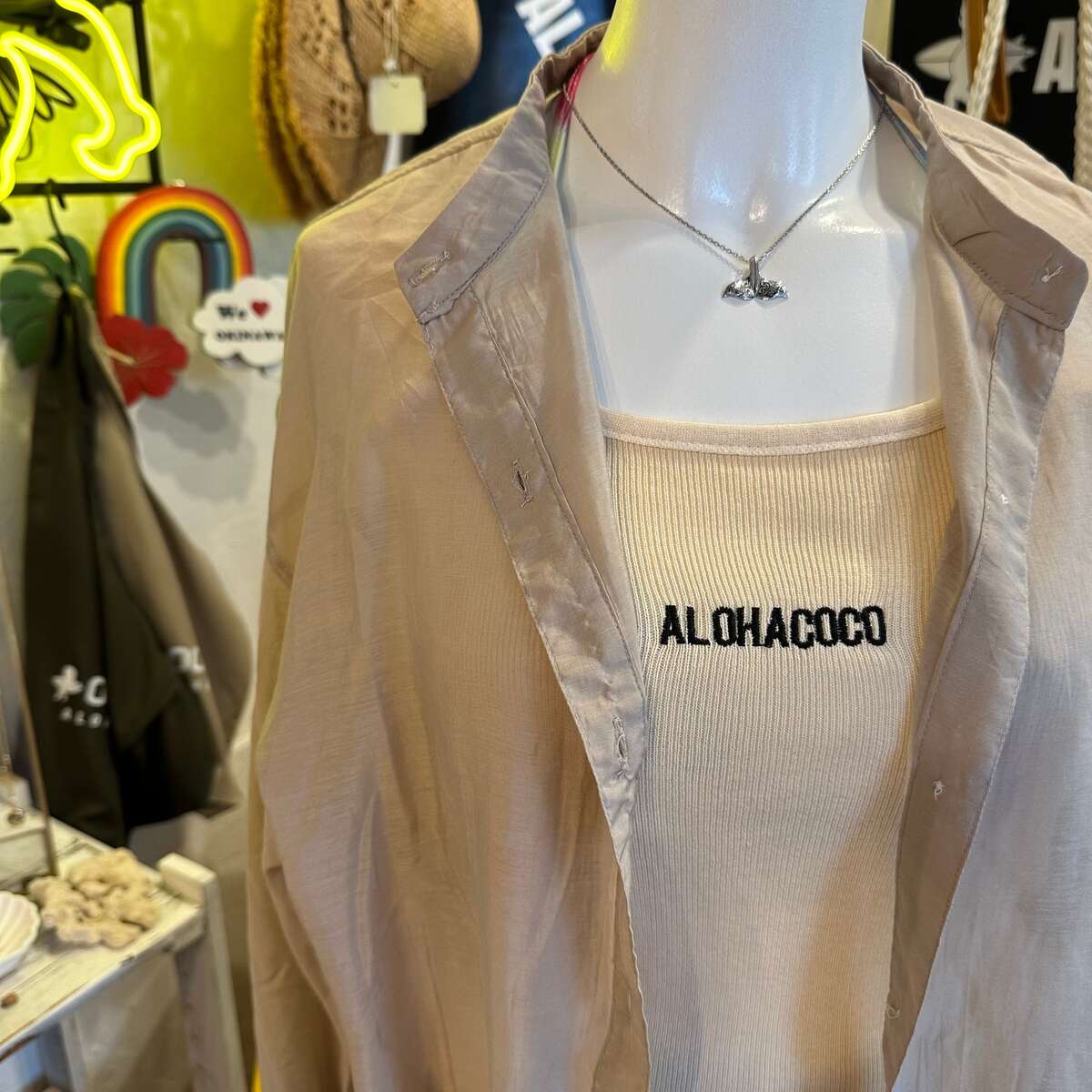 【楽天市場】シアー ボリューム スリーブ ブラウス【グレージュ】：ALOHACOCO