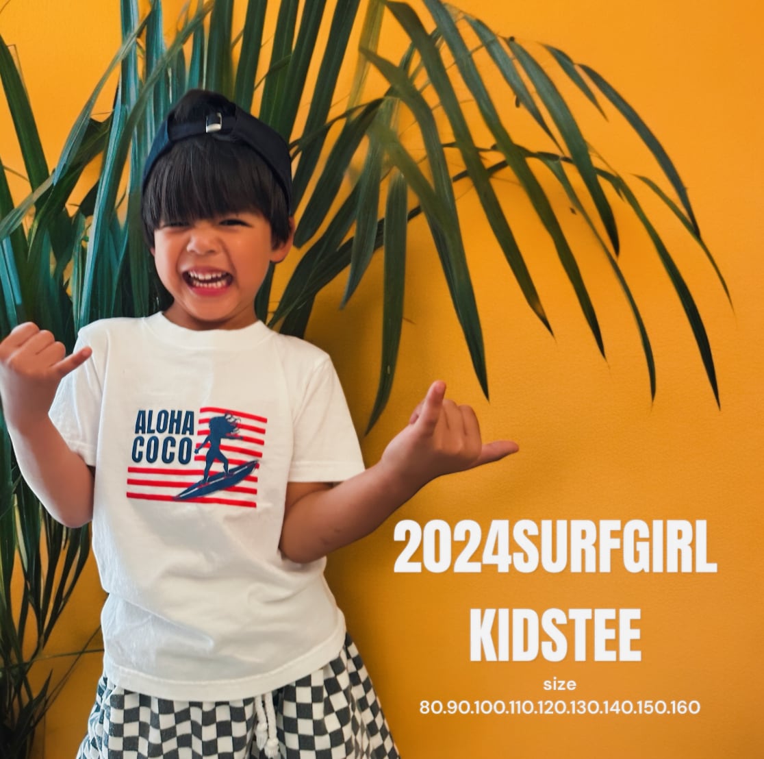 【楽天市場】2024SURFGIRL KIDSTEE(80-160cm)：ALOHACOCO