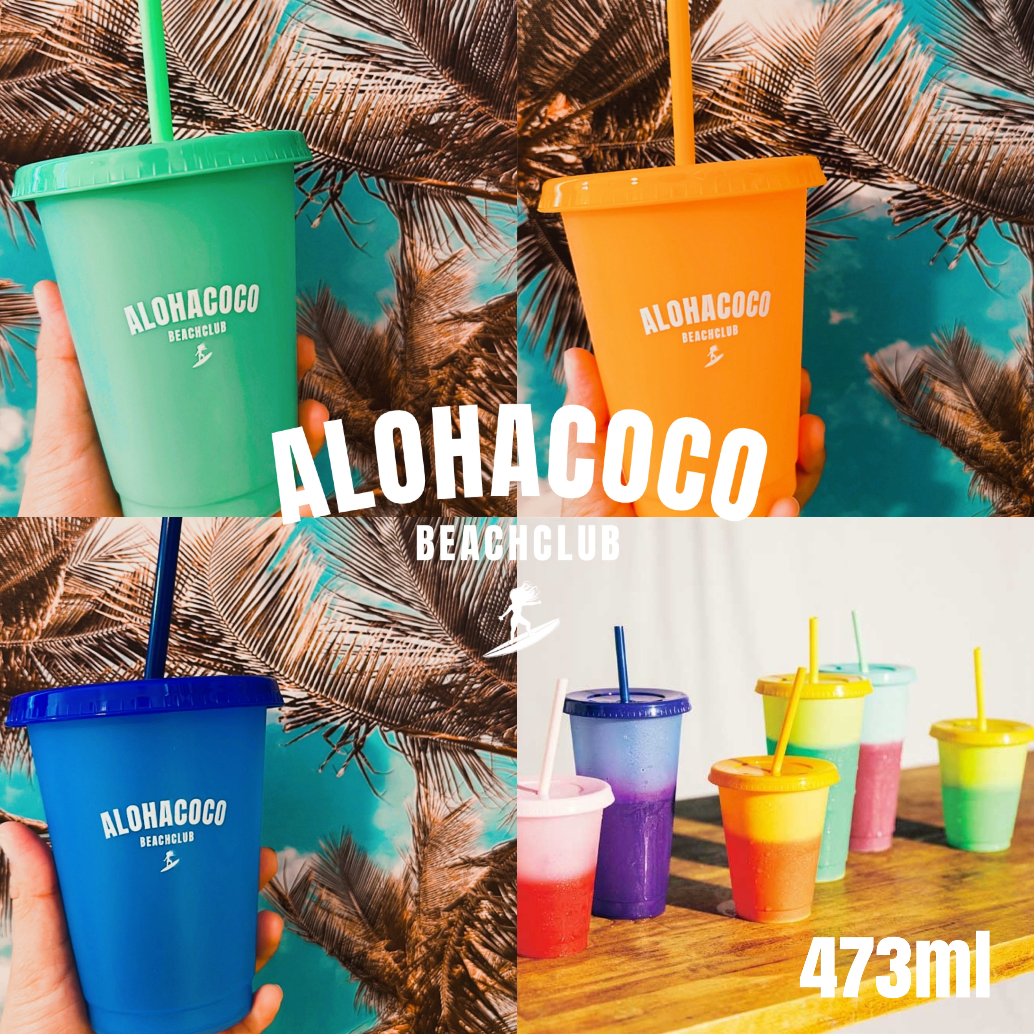 【楽天市場】カラーチェンジコールドタンブラー(473ml)：ALOHACOCO