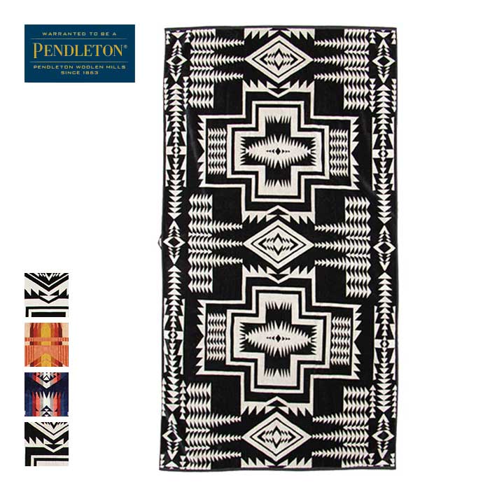 【楽天市場】【最大P38倍!!25日はボーナスデー!!】ペンドルトン タオル pendleton 19373185 PWM ジャガードバスタオル オーバーサイズ XB266 ブランケット 大判 ...