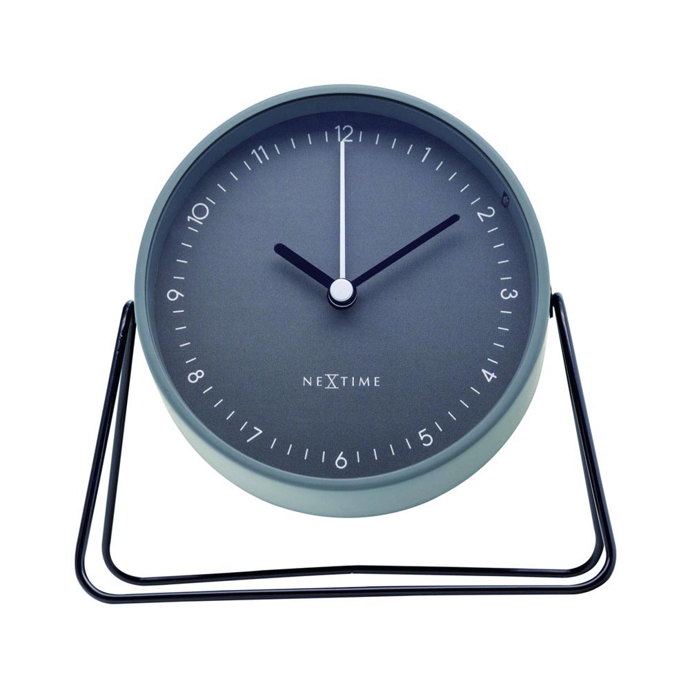 【楽天市場】置時計 目覚し時計 NEXTIME ネクスタイム テーブルクロック Berlin Table グレー / NXT-5240GS ...