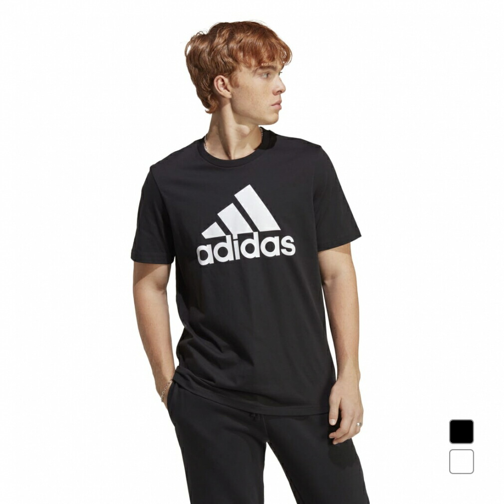 【楽天市場】10/20限定★抽選で最大100％Pバック アディダス メンズ 半袖 Tシャツ エッセンシャルズ シングル ジャージ ビッグロゴ ...