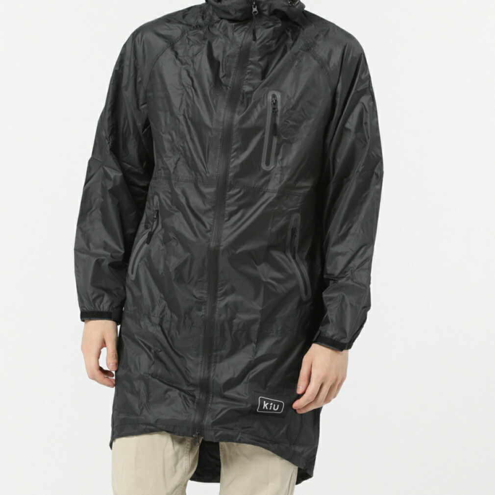 【楽天市場】キウ アウトドア レインウェア レインジップアップ K116-900 : ブラック KiU：アルペン楽天市場店