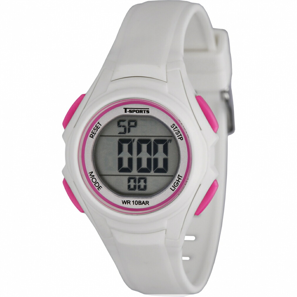 【楽天市場】最大10％OFFクーポン 【6/4～6/11】 ティースポーツ 10気圧防水TS-D318-WT TSD318 WT 陸上/ランニング 時計 T-SPORTS：アルペン楽天市場店