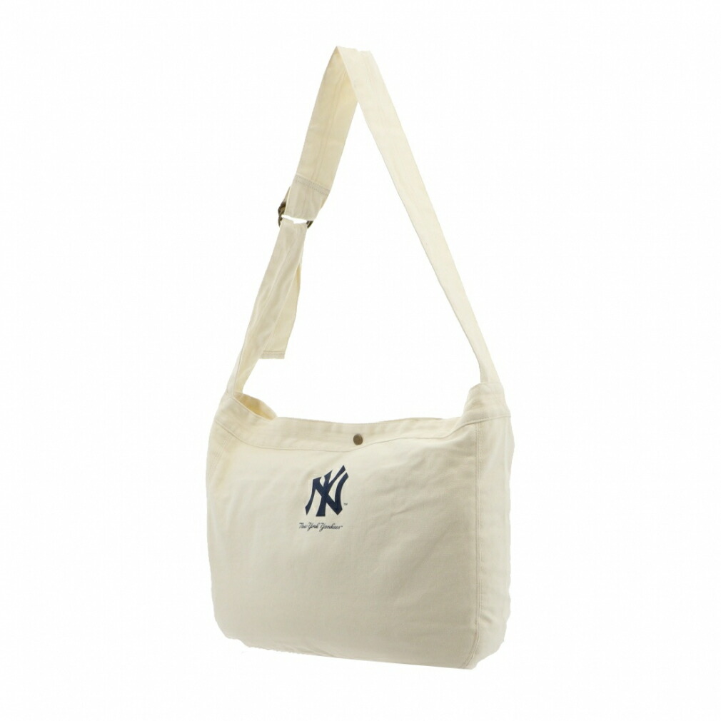 【楽天市場】最大10％OFFクーポン 【8/4～8/11】 野球 小物 MLBショルダNYY ニューヨーク・ヤンキース YK-SD27 キャンバスBIGショルダーバック : ホワイト：アルペン ...