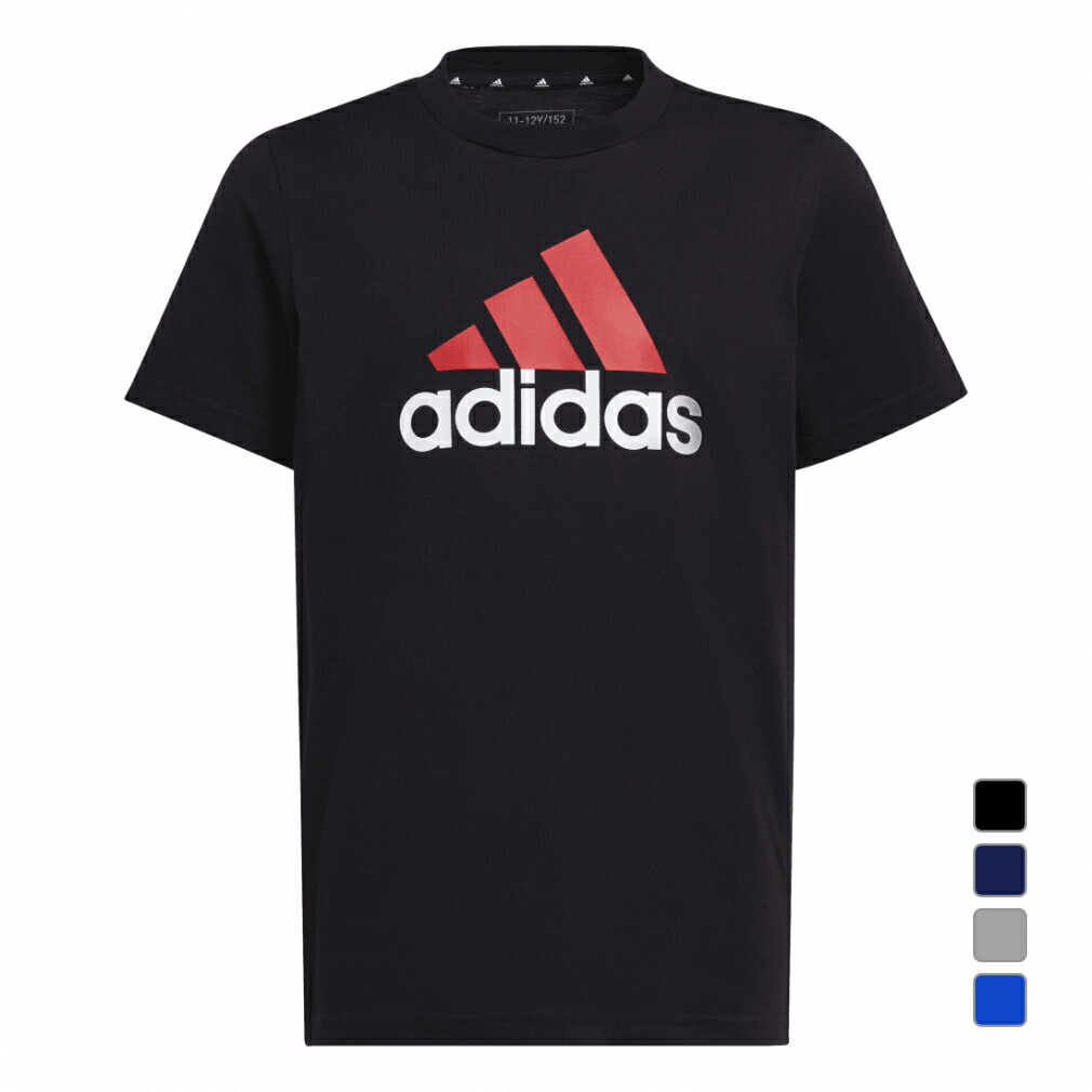 【楽天市場】アディダス ジュニア キッズ 子供 半袖 Tシャツ エッセンシャルズ 2カラー ビッグロゴ ECN72 IS2588 IS2587 ...