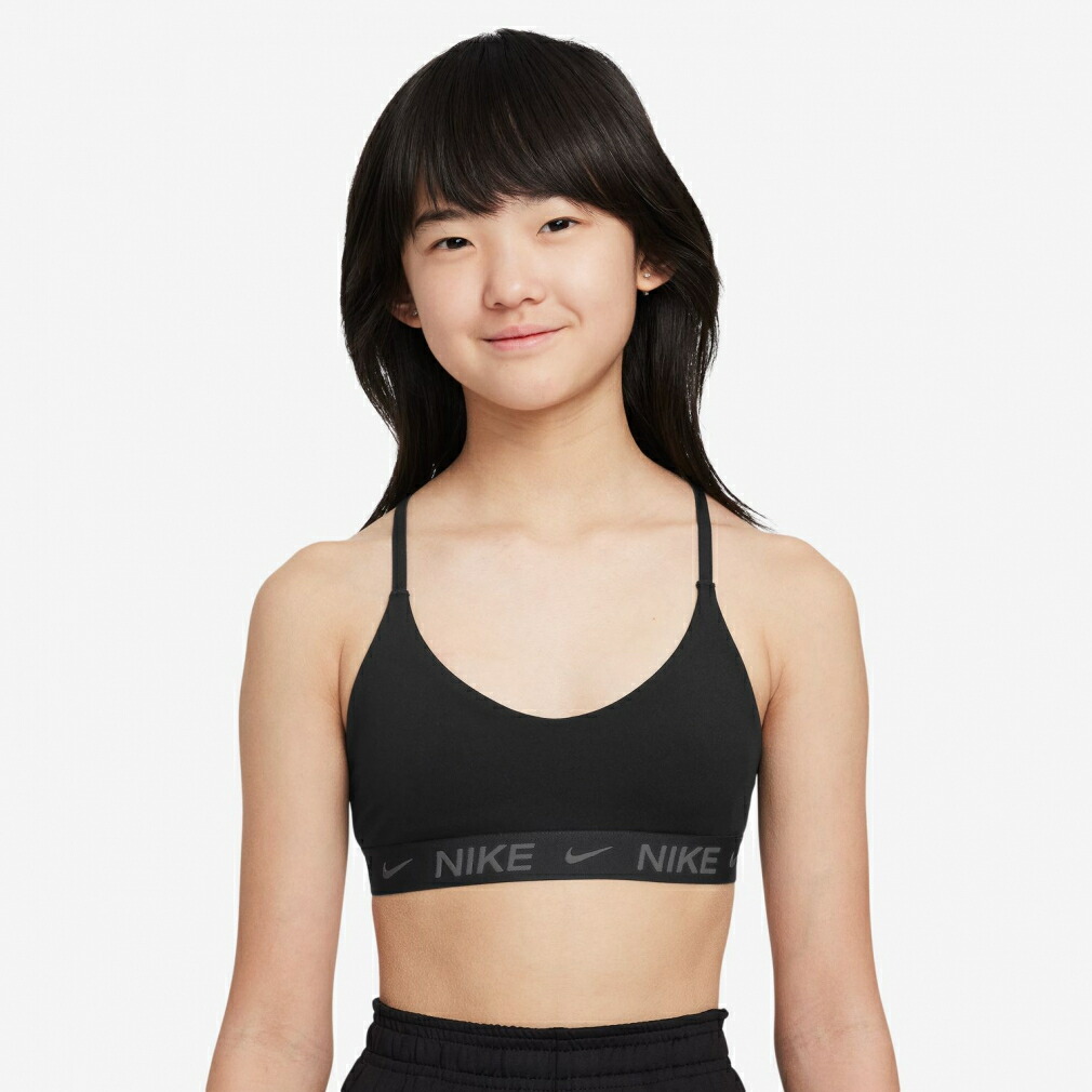 【楽天市場】最大10％OFFクーポン 【2/1】 ナイキ ジュニア キッズ 子供 フィットネス スポーツブラ YTH ガールズ DF インディ ブラ FZ5860 010 ： ブラック ...
