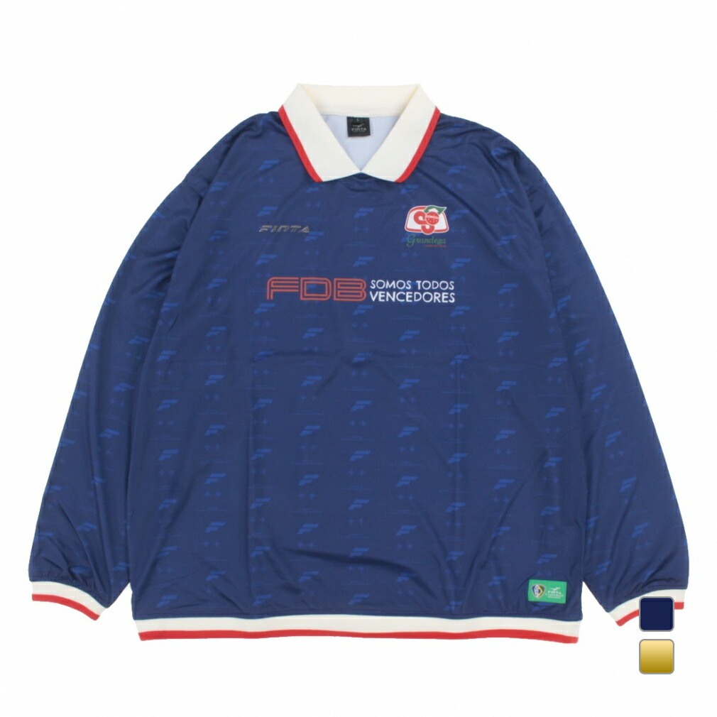 【楽天市場】フィンタ メンズ サッカー/フットサル 長袖シャツ GDZモノグラムL Sシャツ FT4310 FINTA：アルペン楽天市場店