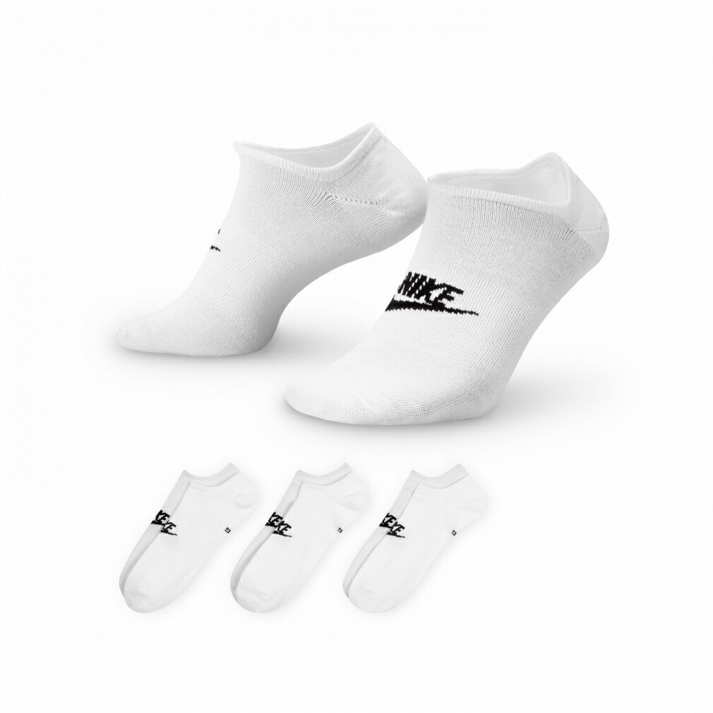 【楽天市場】ナイキ ソックス 靴下 NSW エブリデイ エッセンシャル ノーショウ ソックス DX5075 100 ： ホワイト NIKE ...