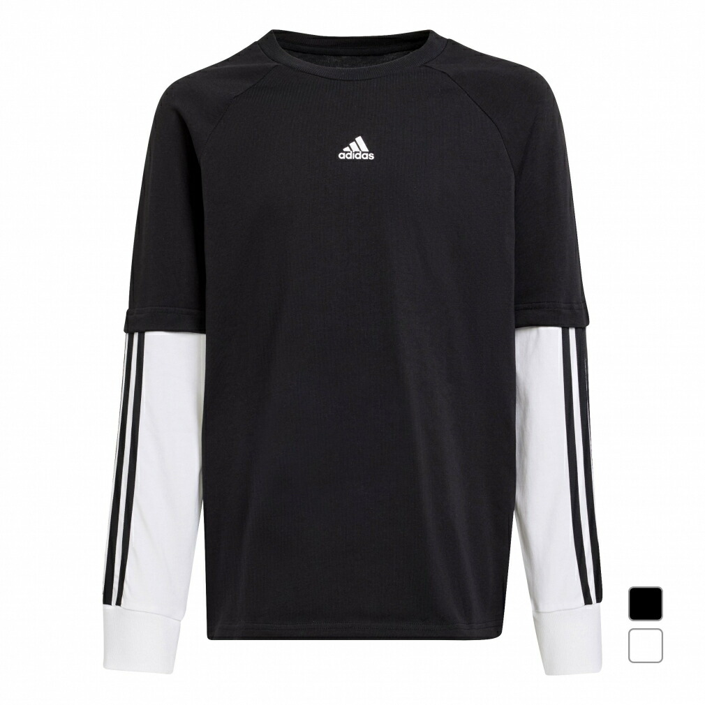 【楽天市場】12/20限定★抽選で最大100％Pバック アディダス ジュニア キッズ 子供 長袖 Tシャツ U JAM 2IN1 LS T ...