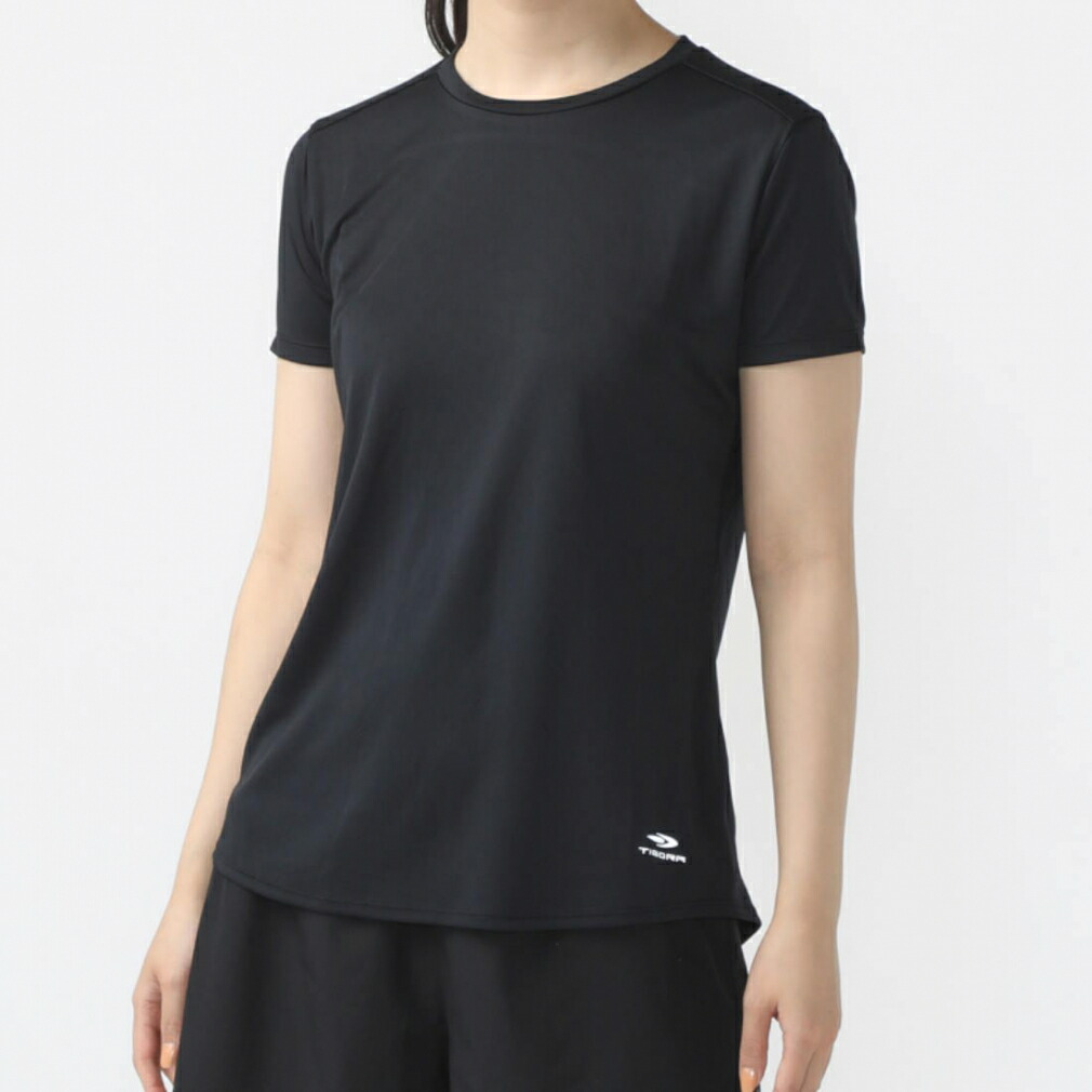 【楽天市場】ティゴラ レディス 陸上 ランニング UPF50+ 無地半袖Tシャツ TR-3R2224TS : ブラック TIGORA：アルペン楽天市場店