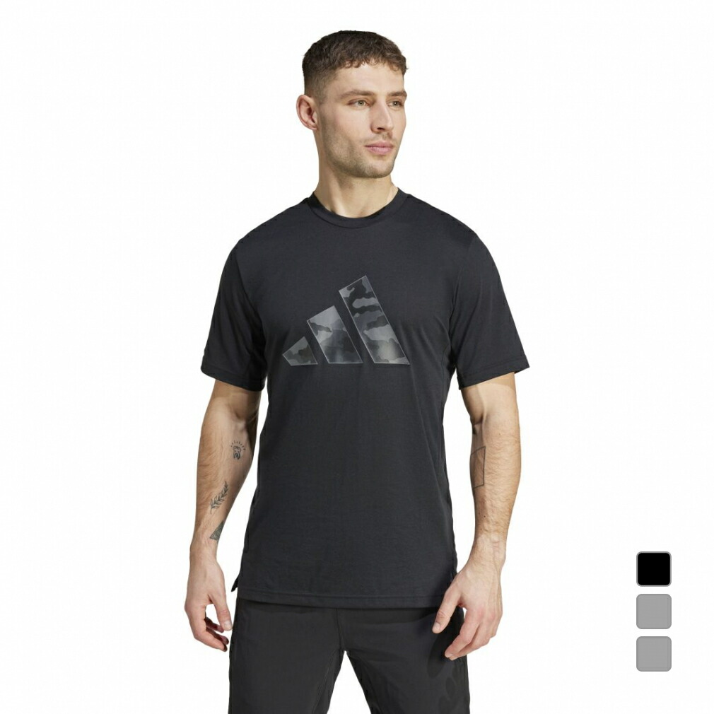 【楽天市場】アディダス メンズ 半袖 機能 Tシャツ トレイン エッセンシャルズ カモグラフィック ロゴ 半袖Tシャツ JUA02 ...
