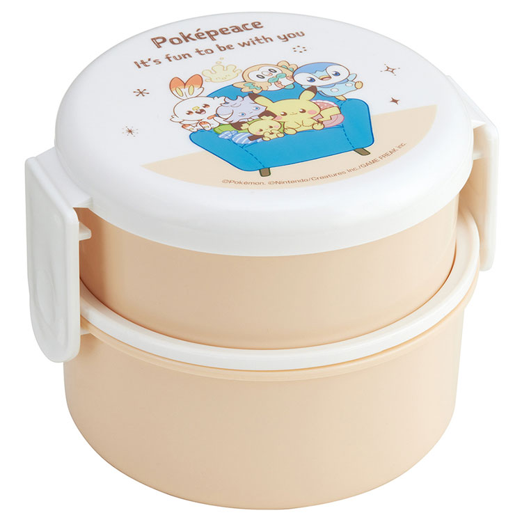 【楽天市場】ポケットモンスター ONWR1AG 抗菌丸型ランチBOX2段 ポケピース pokemon ポケモン スケーター：キャラクターハウス キャロル