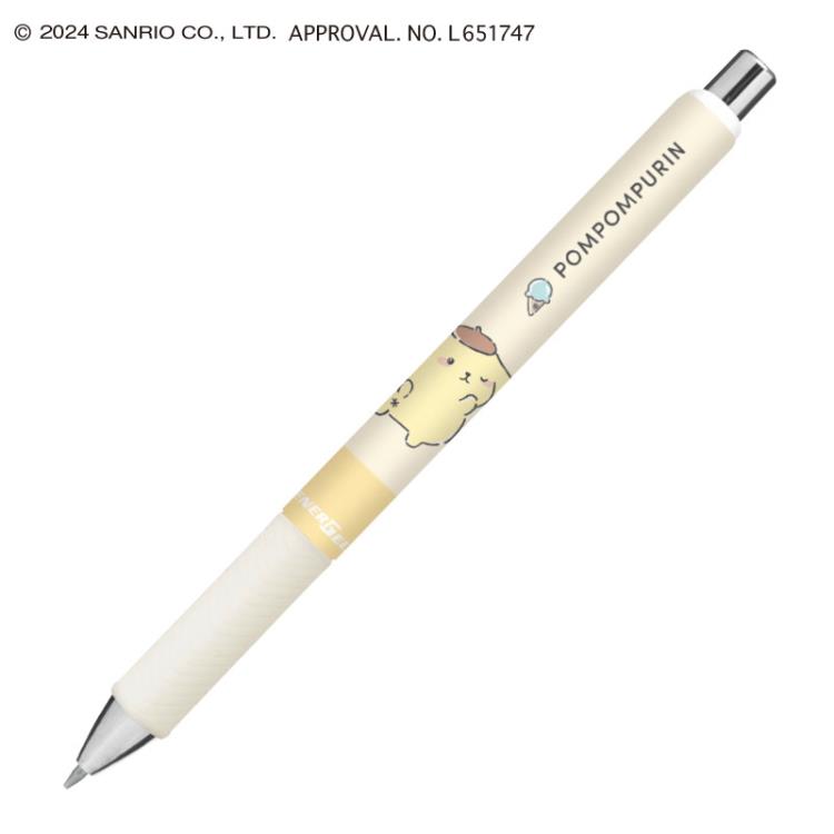 【楽天市場】ポムポムプリン エナージェルボールペン 242178 0.5mm インクカラー黒 ぺんてる ENERGEL：キャラクターハウス キャロル