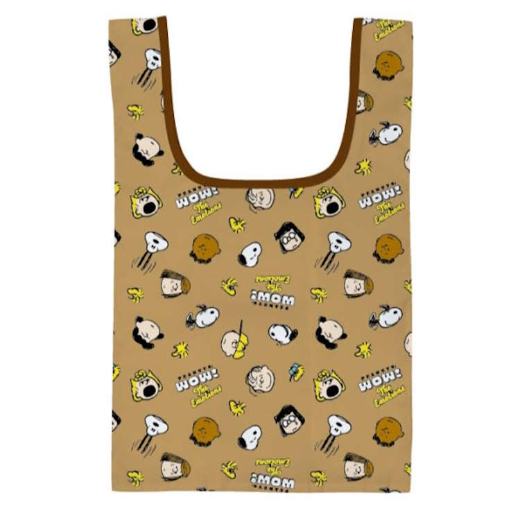 【楽天市場】スヌーピー ポケット付きプチランチバッグ フェイス エコバッグ コンパクト サブバッグ 買い物バッグ ショッピングバッグ ...