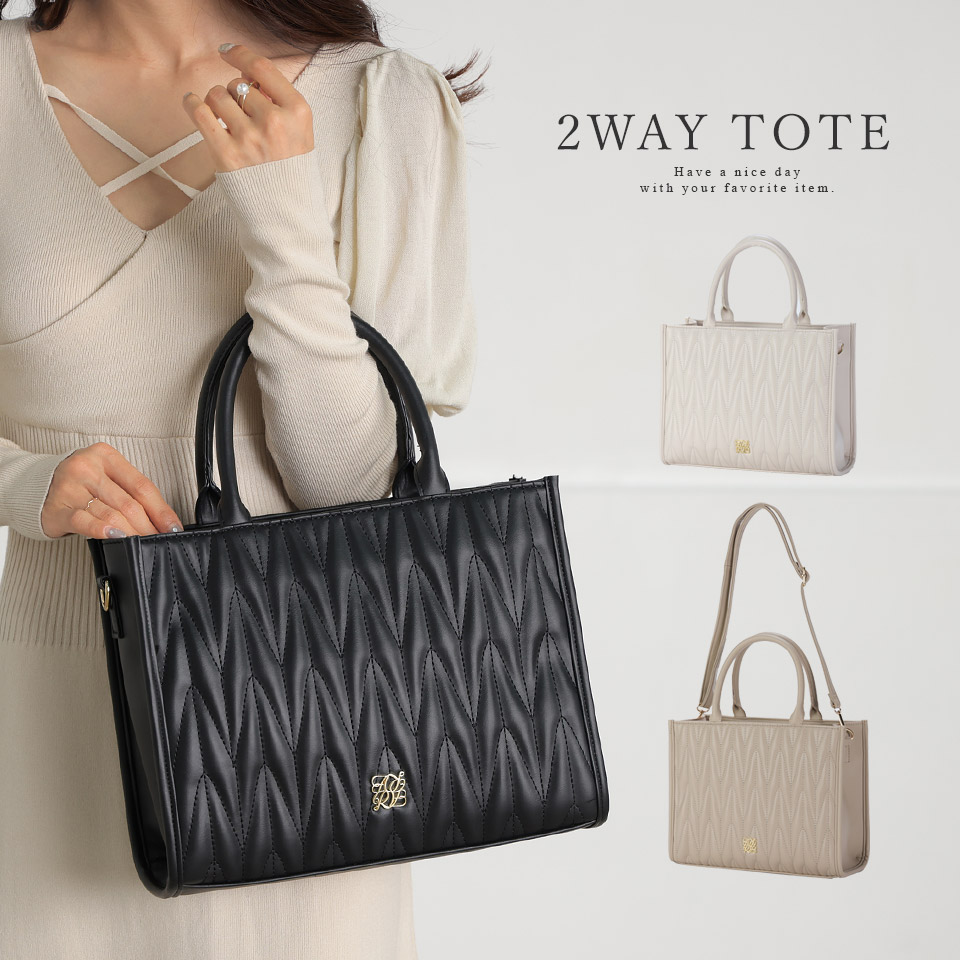 【楽天市場】ショルダーバッグ ショルダー トートバッグ トート 2WAY 2way キルト キルティング 通勤 通学 フェミニン 可愛い バッグ ロージア：ALTROSE