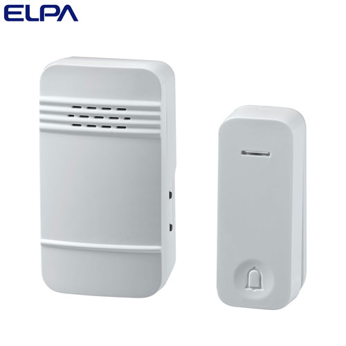 【楽天市場】ELPA 電池がいらないワイヤレスチャイム 標準押ボタンセット (受信器・送信器) WC-S6040AC 配線不要 無線式 ワイヤレス 防雨 エルパ：ドラッグスーパー alude