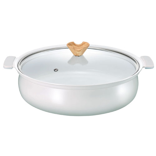 【楽天市場】【マラソン限定エントリーでポイント5倍】カクセー coronto IH対応 セラミックコーティング卓上鍋 28cm グレー CT ...