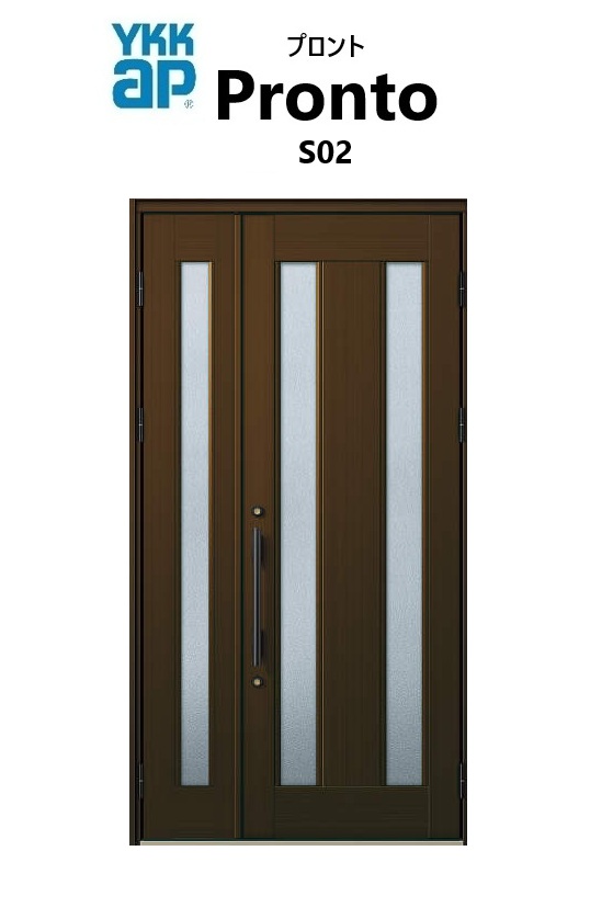 【楽天市場】YKKAP 玄関ドア プロント S02 手動錠 親子 W1235 H2330 ykk リフォーム DIY：サッシ激安専門店 こんな安いの？