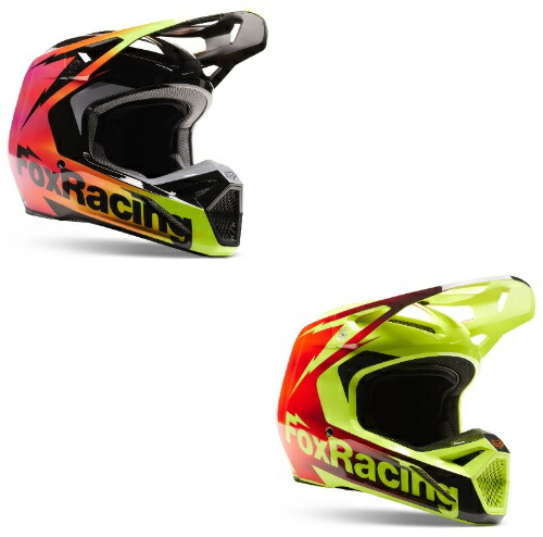 【楽天市場】\全品P5倍★1/5（月)限定／Fox Racing フォックス V1 Statk Helmet ヘルメット オフロード ...