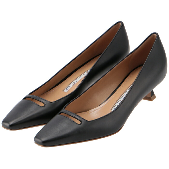 【楽天市場】ペリーコ PELLICO パンプス VENERE アネッリソレッラ 3.5cm ローヒール 靴 シューズ ブラック 0734 ...